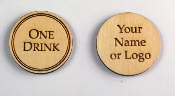 Custom Drink Tokens - Printed Drink Tokens for Bars and Hotels